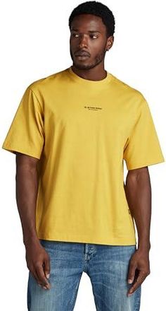 G-Star G-Star Homme T-Shirt Center Chest Boxy, Jaune (dk lemon D24780-C336-348), XL