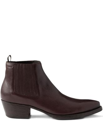 Prada Chelsea-Boots mit verst&auml;rktem Einsatz 55mm - Braun