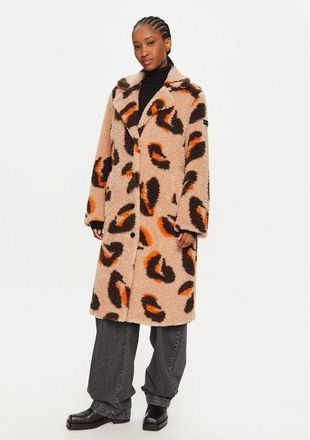 Frieda & Freddies Pelzmantel 3818 Beige Regular Fit