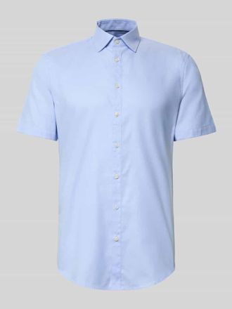 Jake*s Slim Fit Business-Hemd aus Baumwolle mit Kentkragen