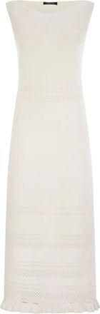 Fabiana Filippi robe longue &agrave; encolure arrondie - Tons neutres