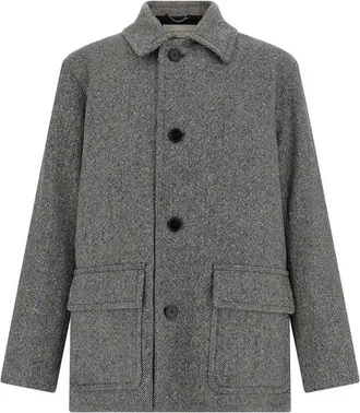 Dries Van Noten Knielanger Mantel - Grau