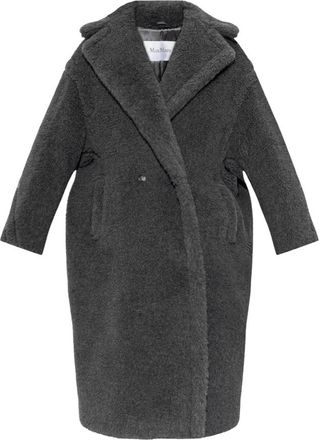 Max Mara Manteau Teddy en Laine - Femme - Manteaux - Gris - Taille: 42 FR