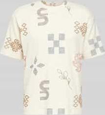 Mc Neal Regular Fit T-Shirt mit Allover-Stitching