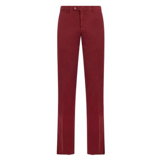 Fedeli Homme, Pantalons, Rouge, Taille: L Pantalon Droit