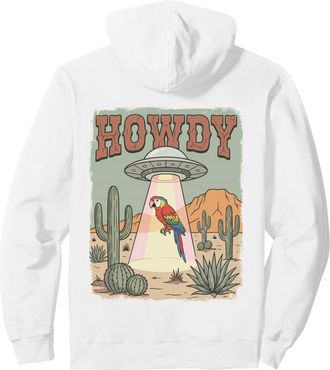 Image UFO Howdy Desert Parrot Pullover Hoodie