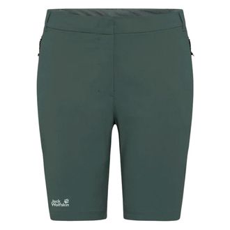 Jack Wolfskin Femme, Sport, Vert, Taille: 38 FR Hikeout Shorts