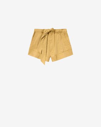 Isabel Marant Short Birva - Femme - Saffron - Taille 34 - Marant &Eacute;toile
