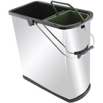 WESCO Abfallsammler, Edelstahl, 39 x 37 cm
