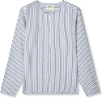 Mads Norgaard Femme, Blouses et Chemises, Bleu, Taille: 38 FR Blouses