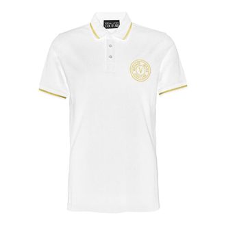 Versace Jeans Couture T-Shirts und Poloshirts - - Tops - Herren - Wei&szlig; - S