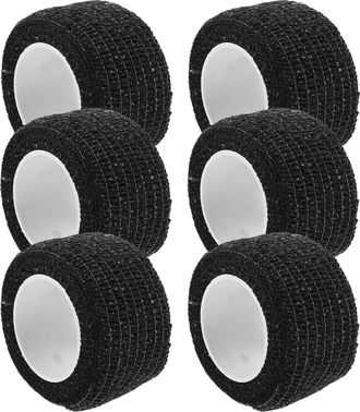 Hemobllo 6 Rollen rutschfeste Kratzfeste M&ouml;belgleiter aus Selbstklebendem Schwarzem Material Bodenschutz f&uuml;r Stuhl und Tischbeine M&ouml;bel D&auml;mmmatten f&uuml;r Zuhause 