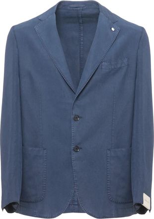 Lubiam Homme, Vestes, Bleu, Taille: 3XL Veste en m&eacute;lange de lin