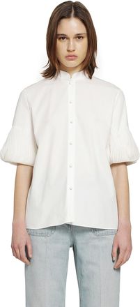 Valentino Short Sleeve Shirt With Pleated cuffs