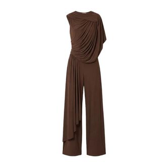 Lanvin Femme, Combinaisons et Ensembles, Brun, Taille: 36 FR Combinaison drap&eacute;e en jersey cr&ecirc;pe