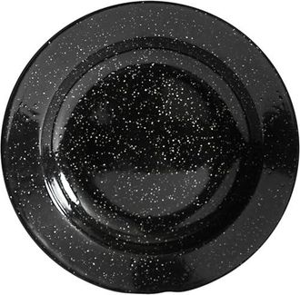 Sagaform Doris Emaille Teller in der Farbe Schwarz, Sp&uuml;lmaschinengeeignet, 20 cm, 5018414