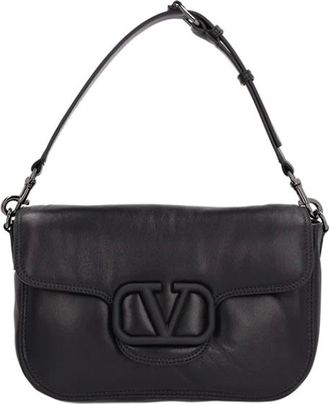 Valentino Garavani Homme, Sacs, Noir, Taille: ONE Size V Logo Leather Crossbody Bag