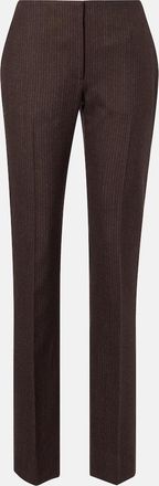 Alexander McQueen Pantalon droit en laine &agrave; rayures