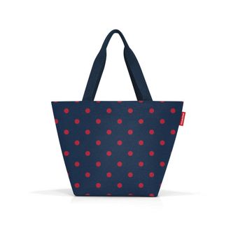 Reisenthel shopper M mixed dots red - Ger&auml;umige Shopping Bag und edle Handtasche in einem - Aus wasserabweisendem Material