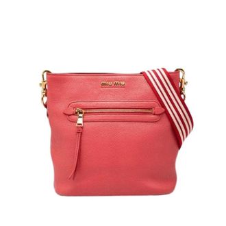 Miu Miu Sac bandouli&egrave;re en cuir Pre-owned - Femme - Pre-owned - Rose - Taille: ONE Size