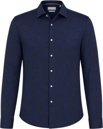 Michael Kors Homme, Chemises, Bleu, Taille: XL Japanese Perform Knit Slim Shirt