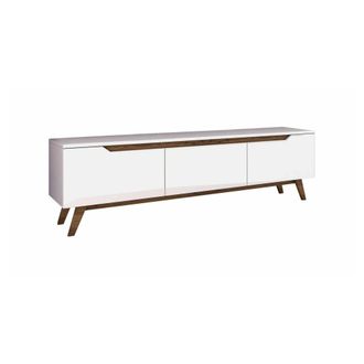 Dmora TV-M&ouml;bel COR 180x35x48,6 cm Wei&szlig; 1 Regal 3 F&auml;cher