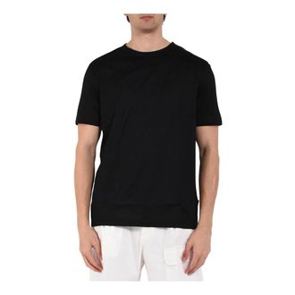 Paolo Pecora Baumwoll T-shirt mit Tasche und Rundhalsausschnitt - - Tops - Herren - Schwarzk - L