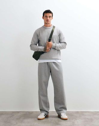 adidas Originals jogger essentiel &agrave; bas ouverts gris