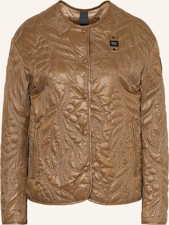 Blauer Steppjacke Queen braun