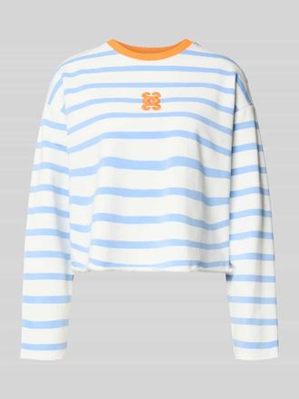 Smith & Soul Sweatshirt mit Logo-Patch und Rollsaum