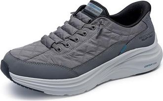 Skechers Homme Contour Foam Cozy FIT Sneaker, Charcoal, 42 EU