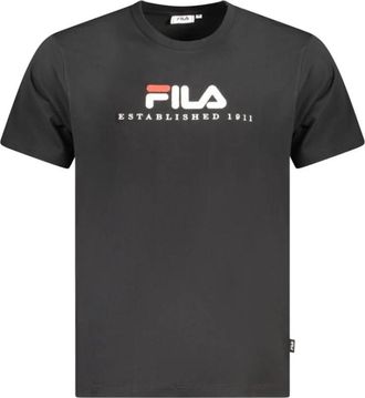 Fila Brill T-Shirt - - Tops - Herren - Schwarzk - XL