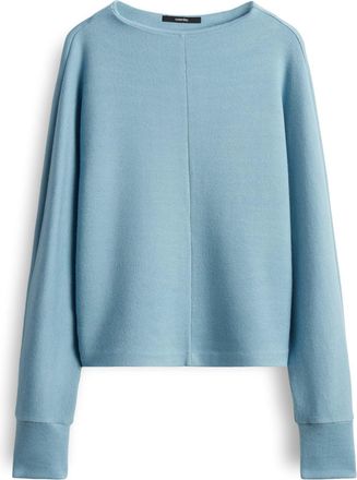 someday Damen Sweatshirt | UTIBBY Detail Loose Sweatshirt aus weichem Viskose Mix Arctic Blue, 38