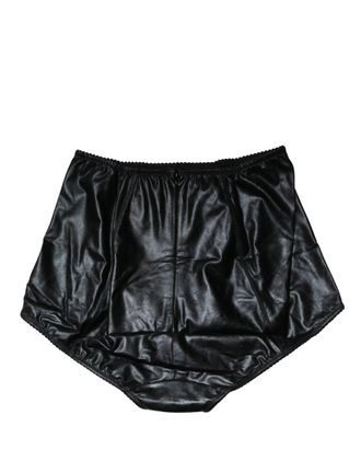Dolce & Gabbana Womens Black Silk Blend High Waist Girdle Panty Underwear Elastane Clothing