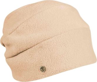 Loevenich Winddichte Beanie | 100% Polyester | Damen | OneSize | Warme M&uuml;tze mit gek&uuml;rzter R&uuml;ckseite Beige