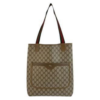 Gucci Pre-owned GG Supreme Canvas Tote Bag - - Pre-owned - Damen - Braun - ONE SIZE
