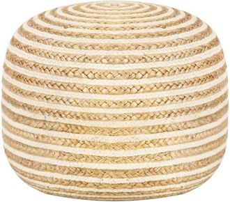 vidaXL Handgefertigter Sitzpuff 45 x 30 cm Jute Vidaxl