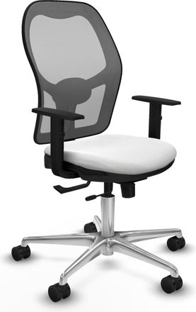 Piqueras y Crespo Schreibtischstuhl Home Office Jorquera mit 1D-Armen, h&ouml;henverstellbare Lendenwirbelst&uuml;tze, ausgestattet mit Syncro/Traslack und injiziertem Schaumstof