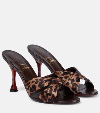 Christian Louboutin Mules Nicol is Back 85 en satin