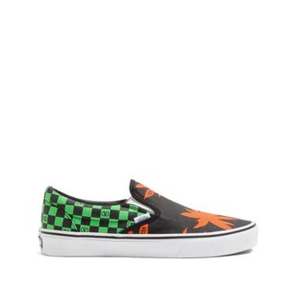 Vans Baskets slip-on &agrave; damier et palmier - Homme - Chaussures - Multicolore - Taille: 42 1/2 EU