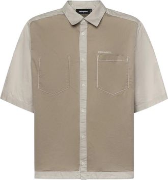 Dsquared2 Homme, Chemises, Beige, Taille: L Inside Out Shirt