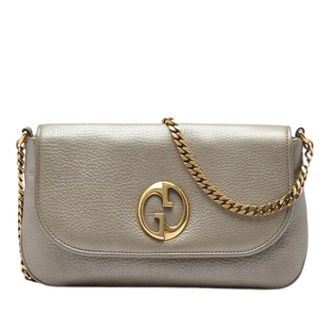 Gucci Sac bandouli&egrave;re Double G vintage doccasion - Femme - Pre-owned - Jaune - Taille: ONE Size