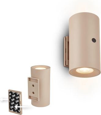 Briloner Sticklights - LED Wandleuchte ohne Stromanschluss und ohne Bohren mit Akku, Touch, dimmbar, warmwei&szlig;es Licht, Wandlampe zum Kleben, Leselampe, Wohnzim