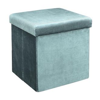 The Home Deco Factory Sitzsack Faltbar, 38cm x 38cm x 38cm, Blau