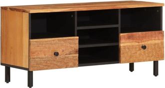 vidaXL TV-Schrank 100x33x46 cm Massivholz Akazie - Vidaxl