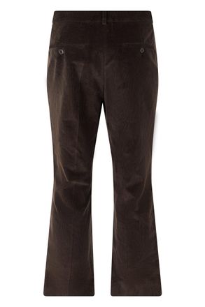Max Mara Flared Cotton Trousers - Brown