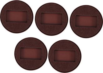 DOITOOL 5 Stück Teiliges rutschfeste Filz stuhlrollenstopper mit Abs hülle Bodenschutz für Bürostühle Parkett Holz Fliesen und Teppich Geräuschreduzierend Ver