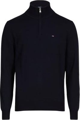 Eden Park Pull col zipp&eacute; en laine et coton