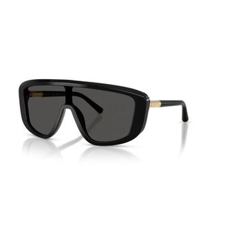 Dolce & Gabbana Homme, Accessoires, Noir, Taille: ONE Size Shield Lunettes de soleil