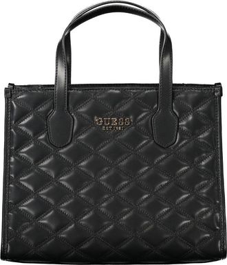 Guess Schwarze Polyethylen-Handtasche